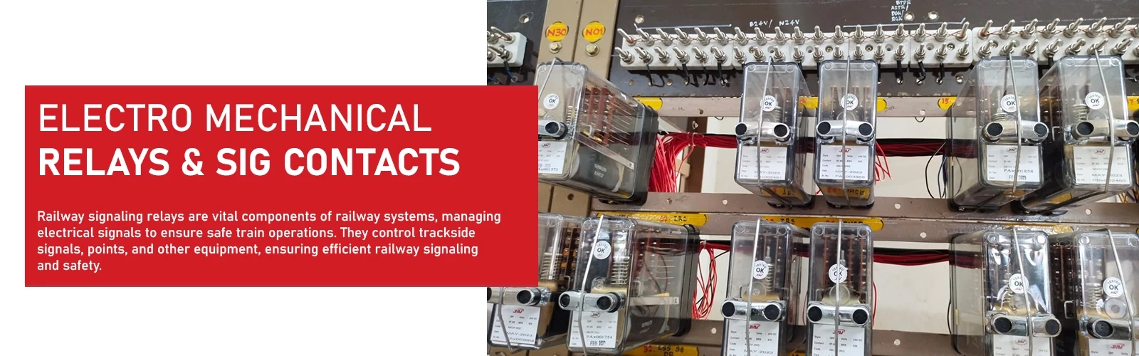 Railway Signaling Relays & Contacts – RDSO Approved | JMV